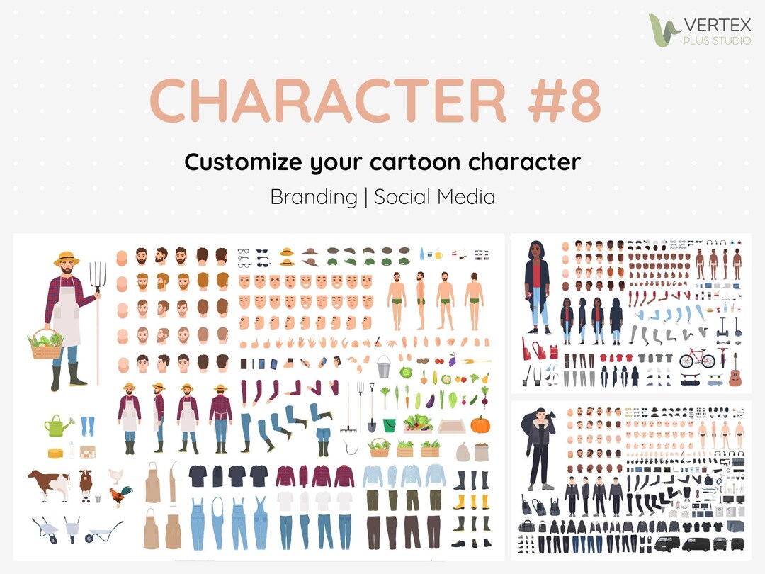 Custom Cartoon Character Design: AI Vector Art for Branding (EPS ...