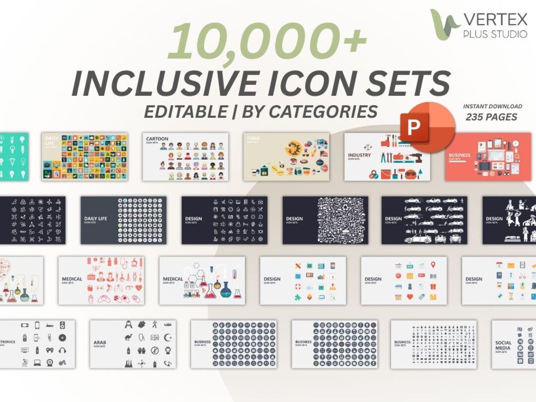 10000+ Editable Powerpoint Icons | Presentation & Proposal (digital ...