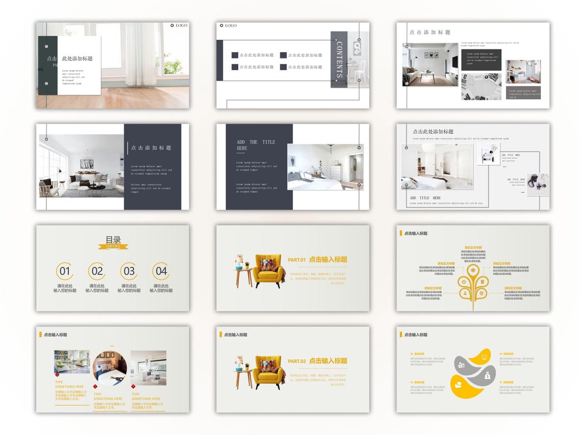 500+ Slides | Interior Designer Starter Bundle | Powerpoint Template ...