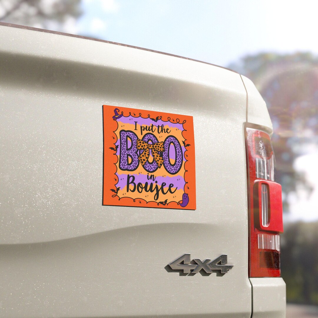 Boujee Boo Halloween Car Magnet, Fun Vehicle Decoration - Etsy