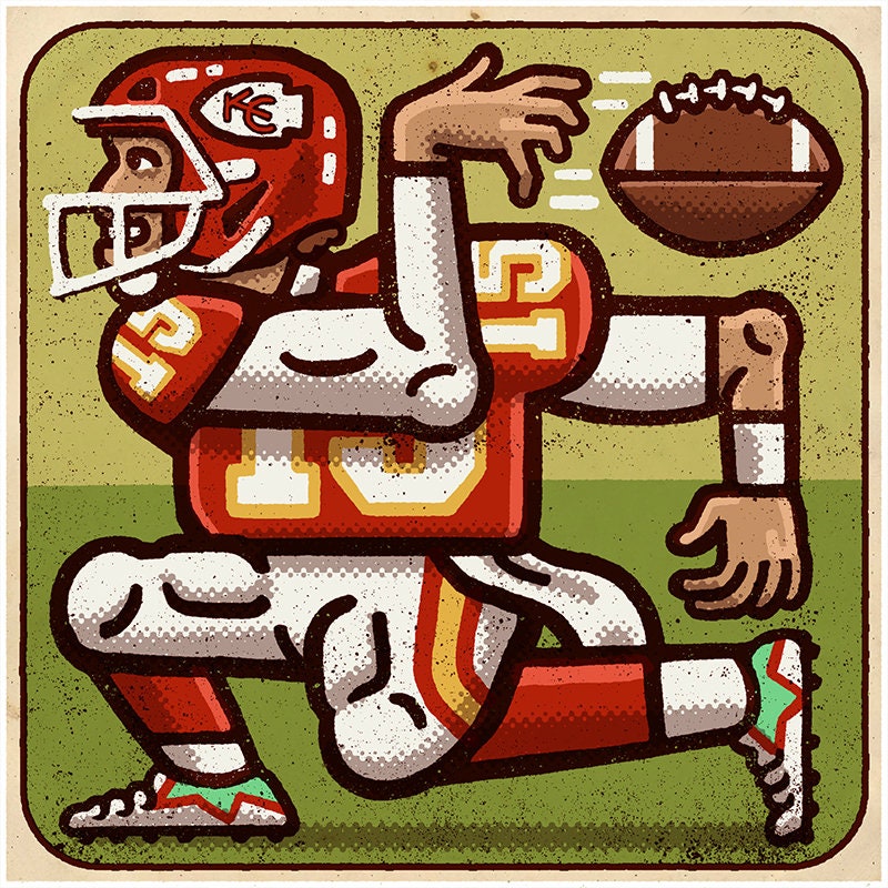 Patrick Mahomes Portrait - Etsy