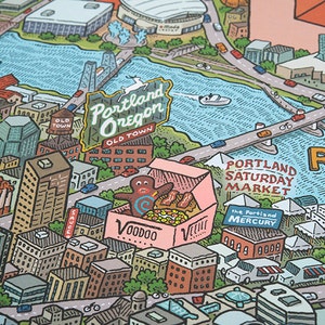 Portland Map - Etsy
