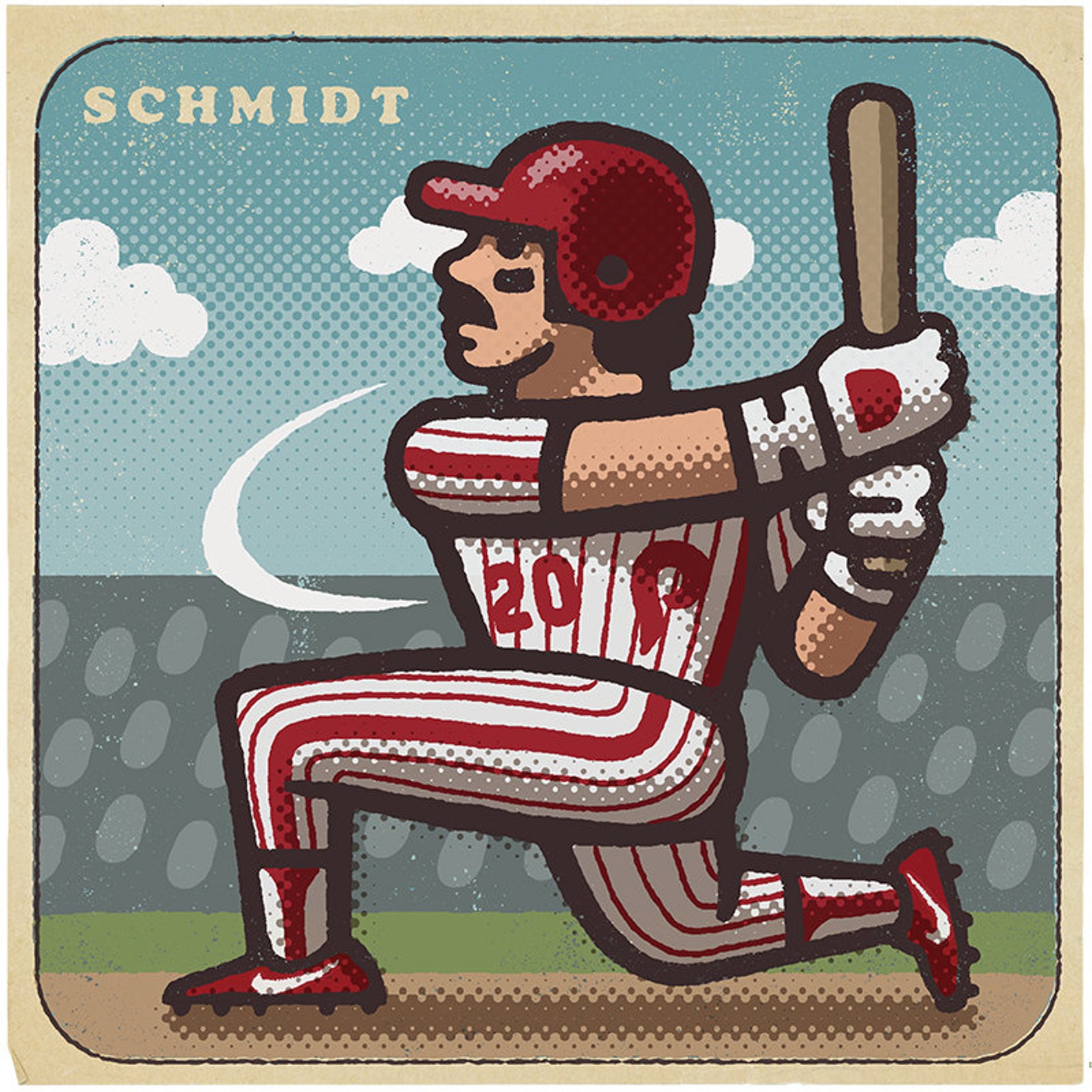 Mike Schmidt Portrait | Etsy