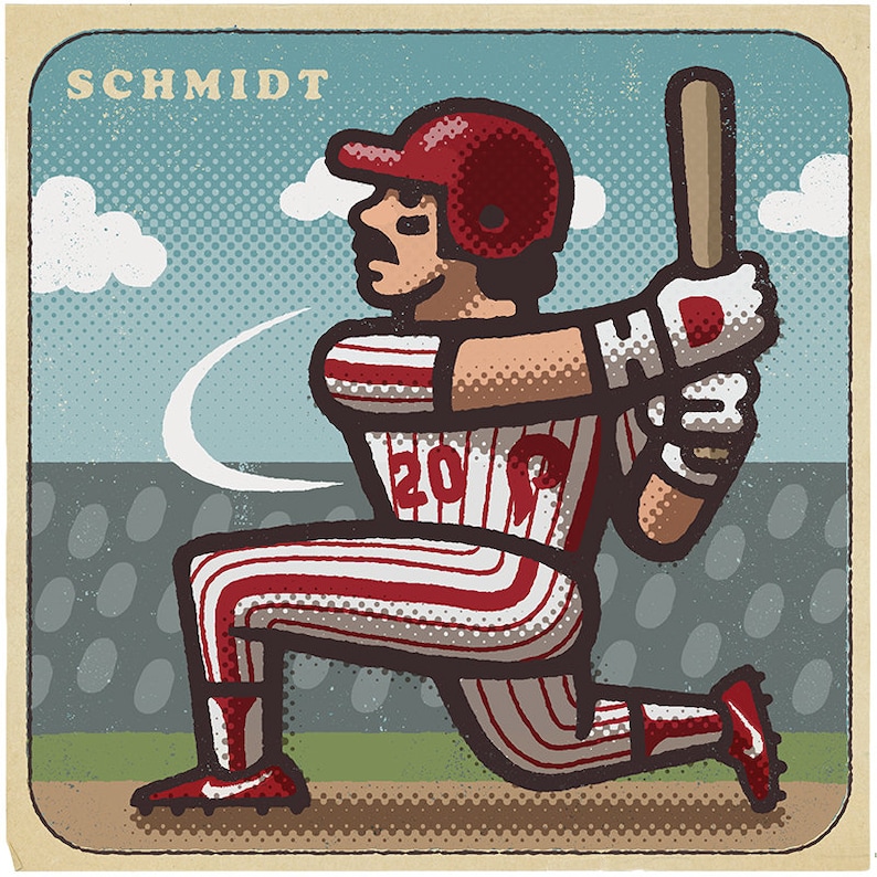 Mike Schmidt Portrait | Etsy