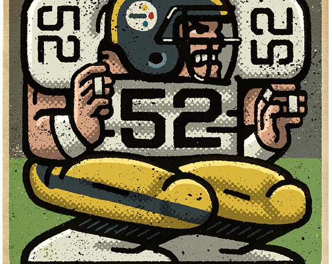 Mike Webster Portrait - Etsy