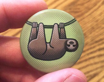 Sloth Button | Etsy