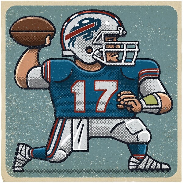 Josh Allen Drawing - Etsy