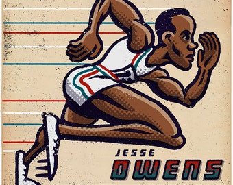 Jesse Owens Art - Etsy