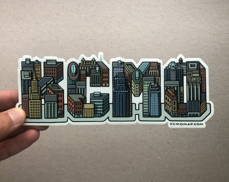 KCMO Die-cut Vinyl Bumper Sticker - Etsy
