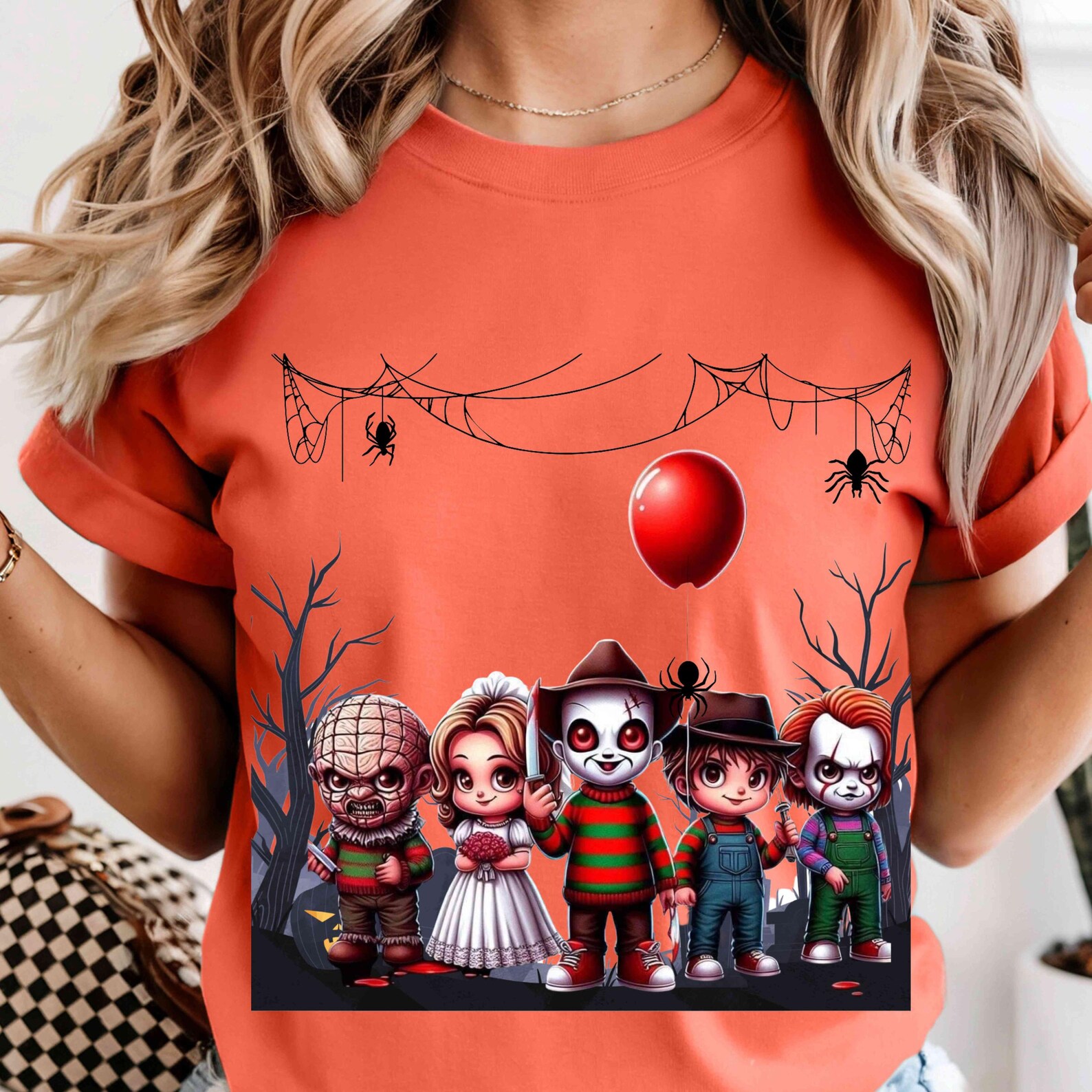 Chibi Horror Characters Halloween PNG | Cute Scary Movie Monsters ...