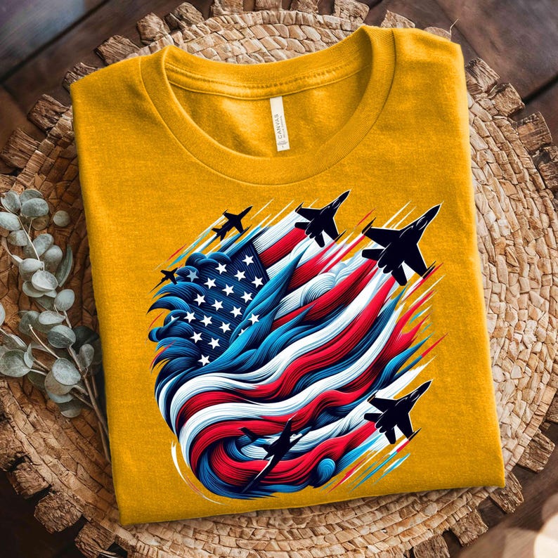 American Flag Fighter Jets PNG – Patriotic Air Force Jets With Red ...