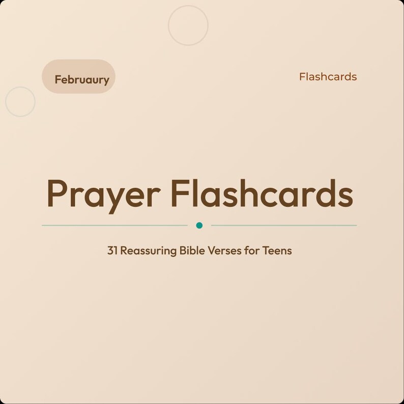 Prayer Flashcards for Teens - Etsy