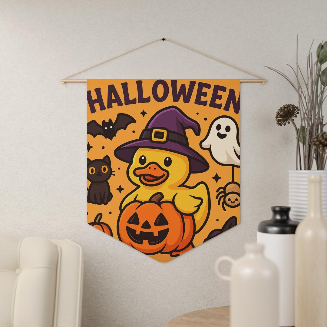Halloween Pennant Banner Decor, Spooky Wall Hanging, Holiday Party ...