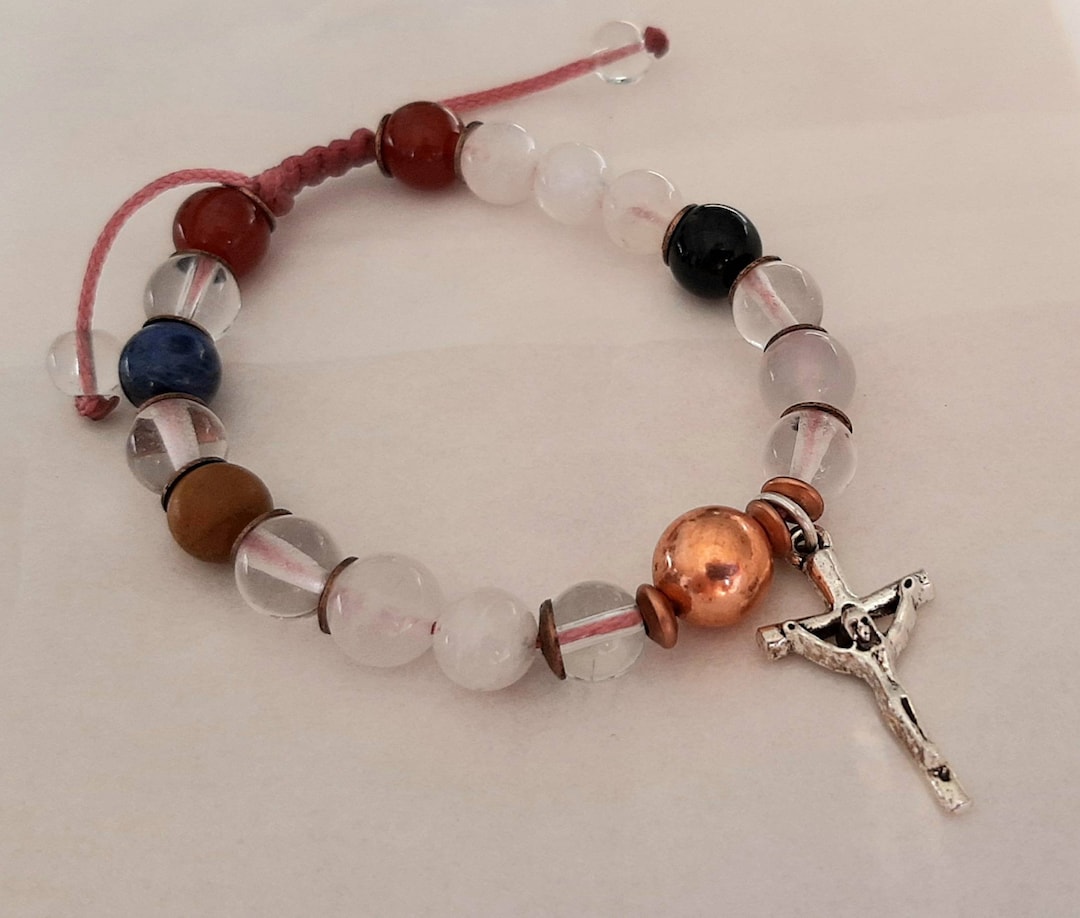 Lutheran Prayer Beads, Frälsarkransen, 18 Bead Rosary, Pearls of Christ ...