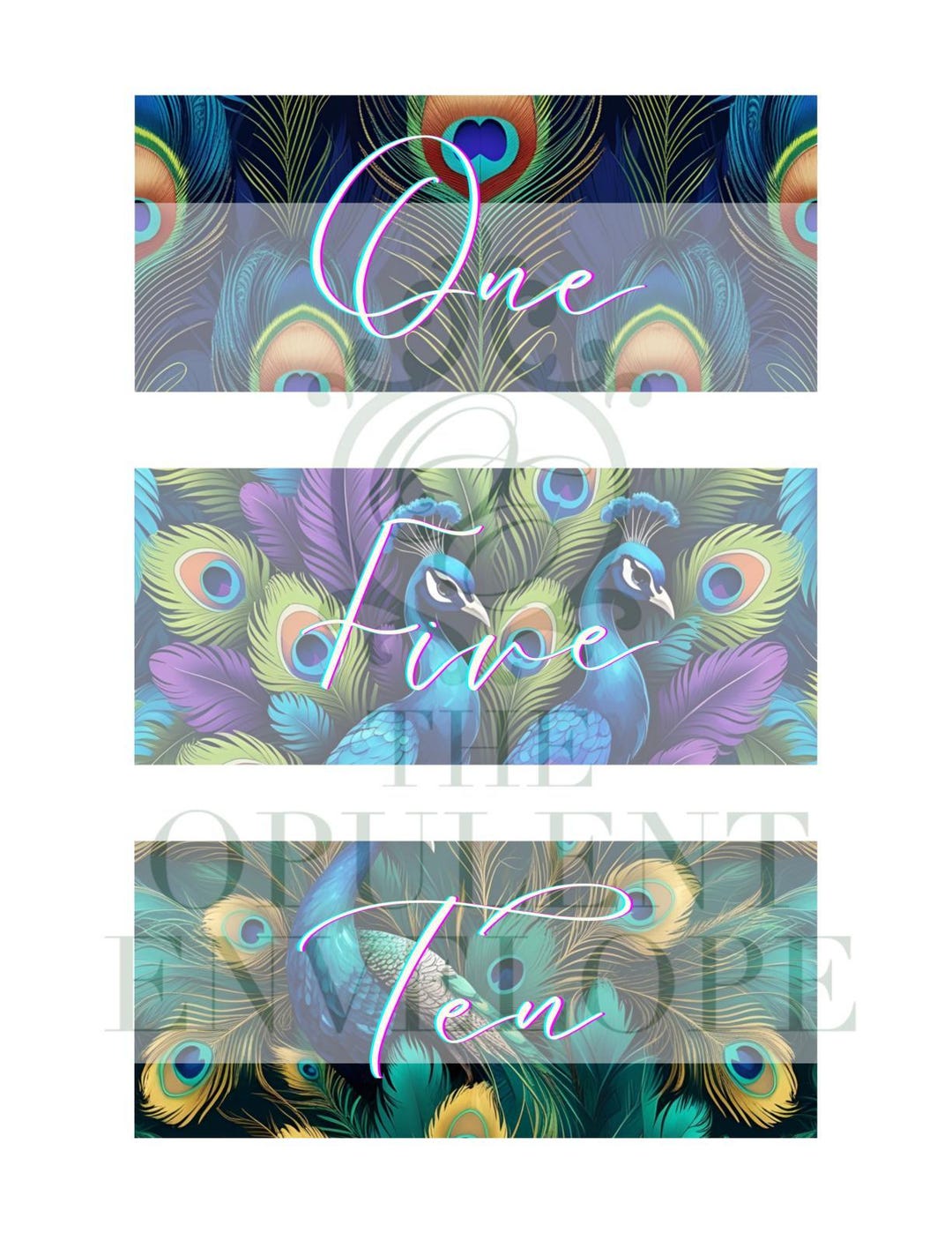 Printable Prop Money for Cash Stuffing – Opulent Peacock Design ...