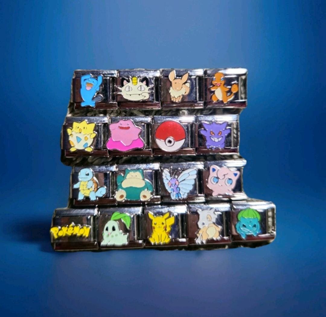 Choose Pokemon Italian Charm 9mm Stainless Steel Link - Etsy