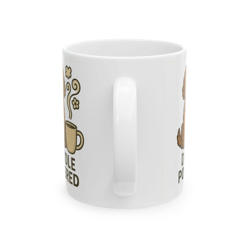 Goldendoodle Cartoon Ceramic Mug: Doodle Powered Coffee Cup - Etsy UK