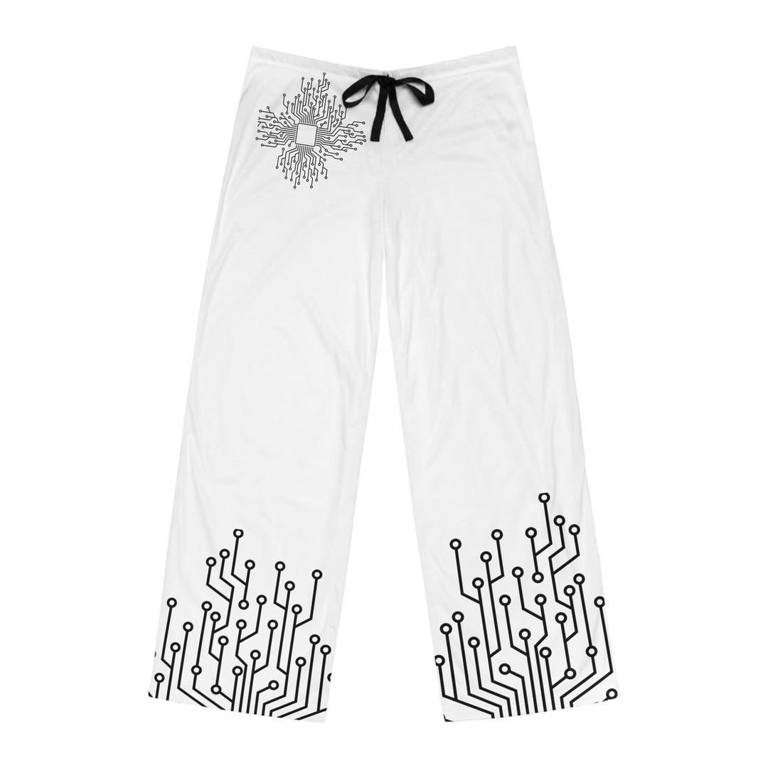 Men's Tech-inspired Pajama Pants, Geeky Loungewear, Comfortable ...