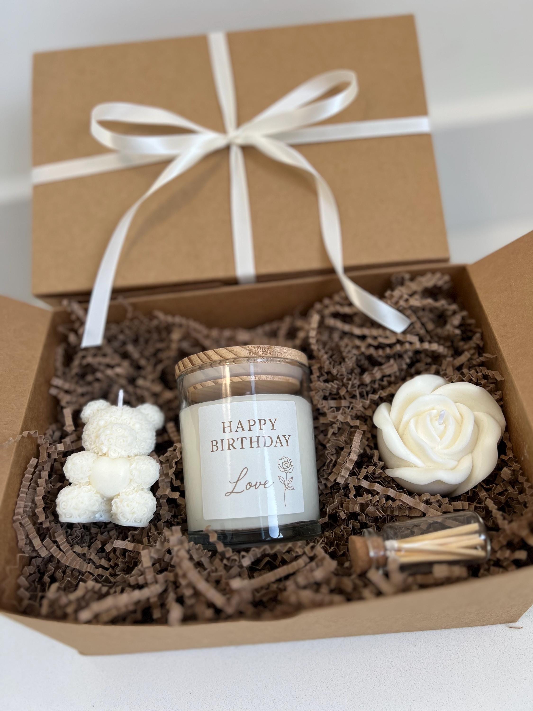 Handmade Candle Gift Box: Soy Candle, Rose & Teddy Bear Candles - Etsy