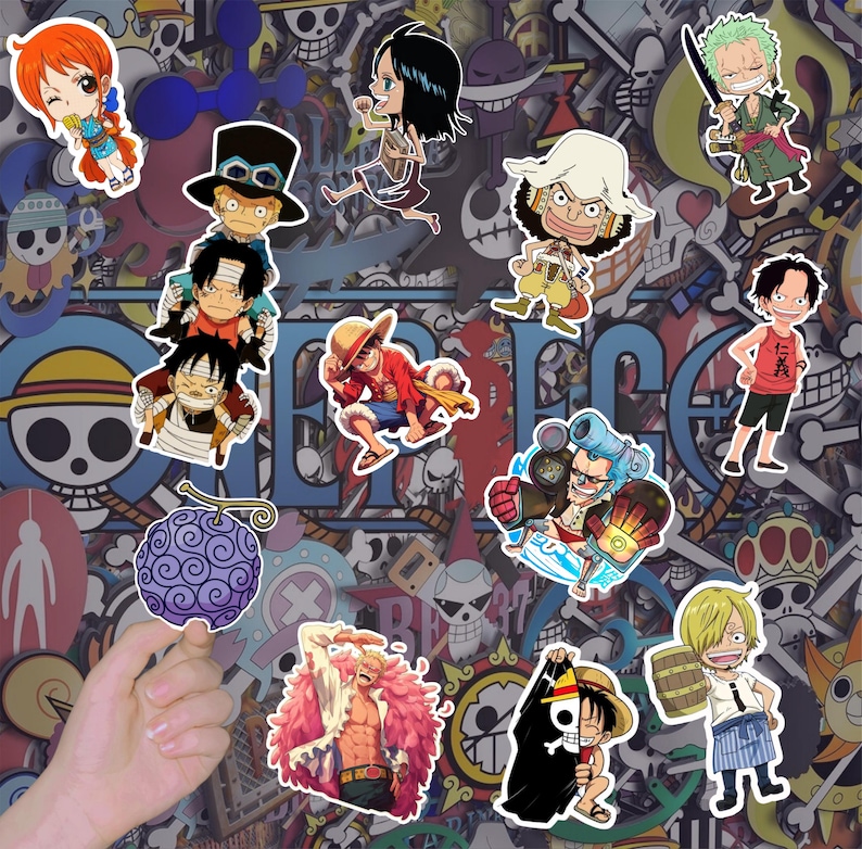 One Piece Sticker Pack | Anime Vinyl Decals | Luffy Zoro Chopper ...