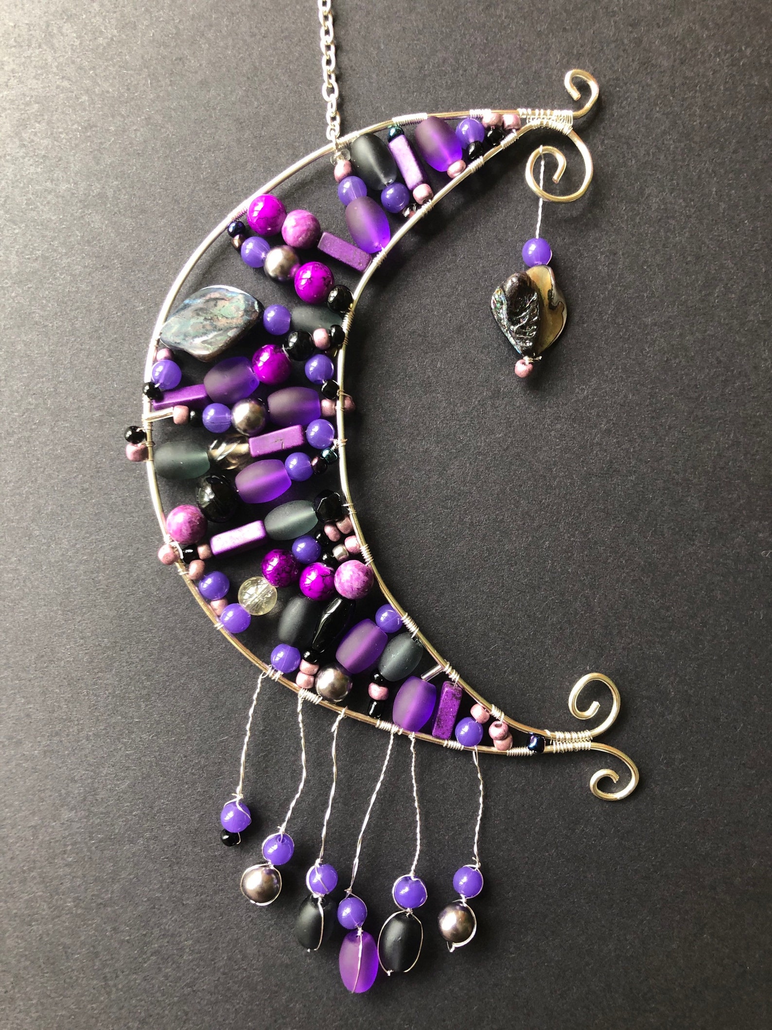 Beaded Moon Kit / Wire Work Kit / Rainbow Window Hanger Kit / Make It ...