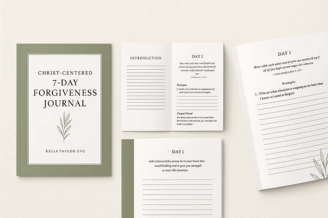 7-day Christian Forgiveness Journal: Guided Prompts for Healing ...