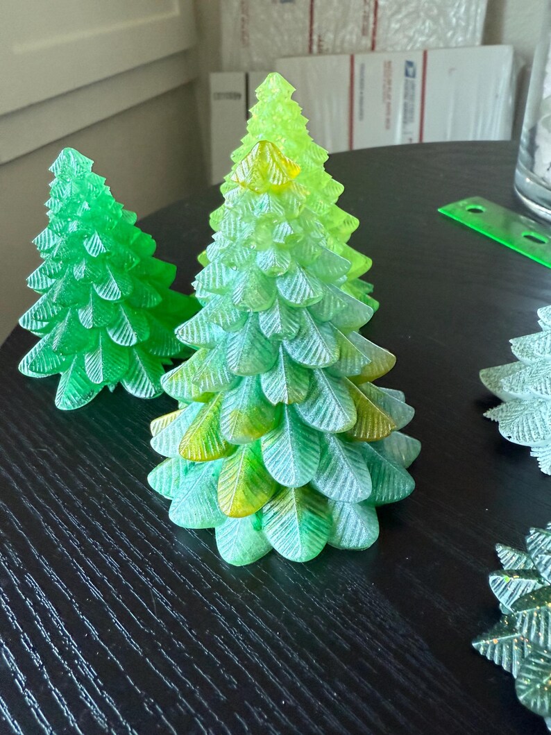 Epoxy Resin Christmas Trees - Etsy