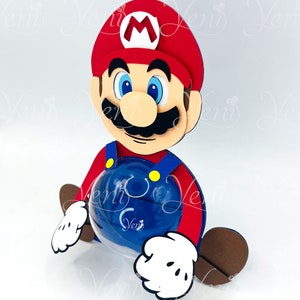 WITH Smile Mechanism Mario Candy Holder for 8cm / 3.15 Sphere Digital ...