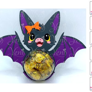 WITH DOTTED OPENING Bat Candy Holder for 4 Sizes Domes - Etsy