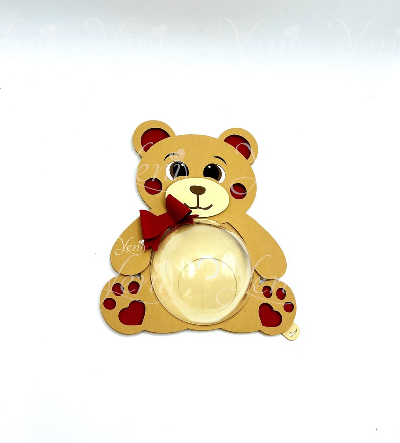 WITH Spoon Mechanism Teddy Bear Candy Holder for 4 Domes Sizes - Etsy