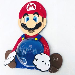WITH Smile Mechanism Mario Candy Holder for 8cm / 3.15 Sphere Digital ...