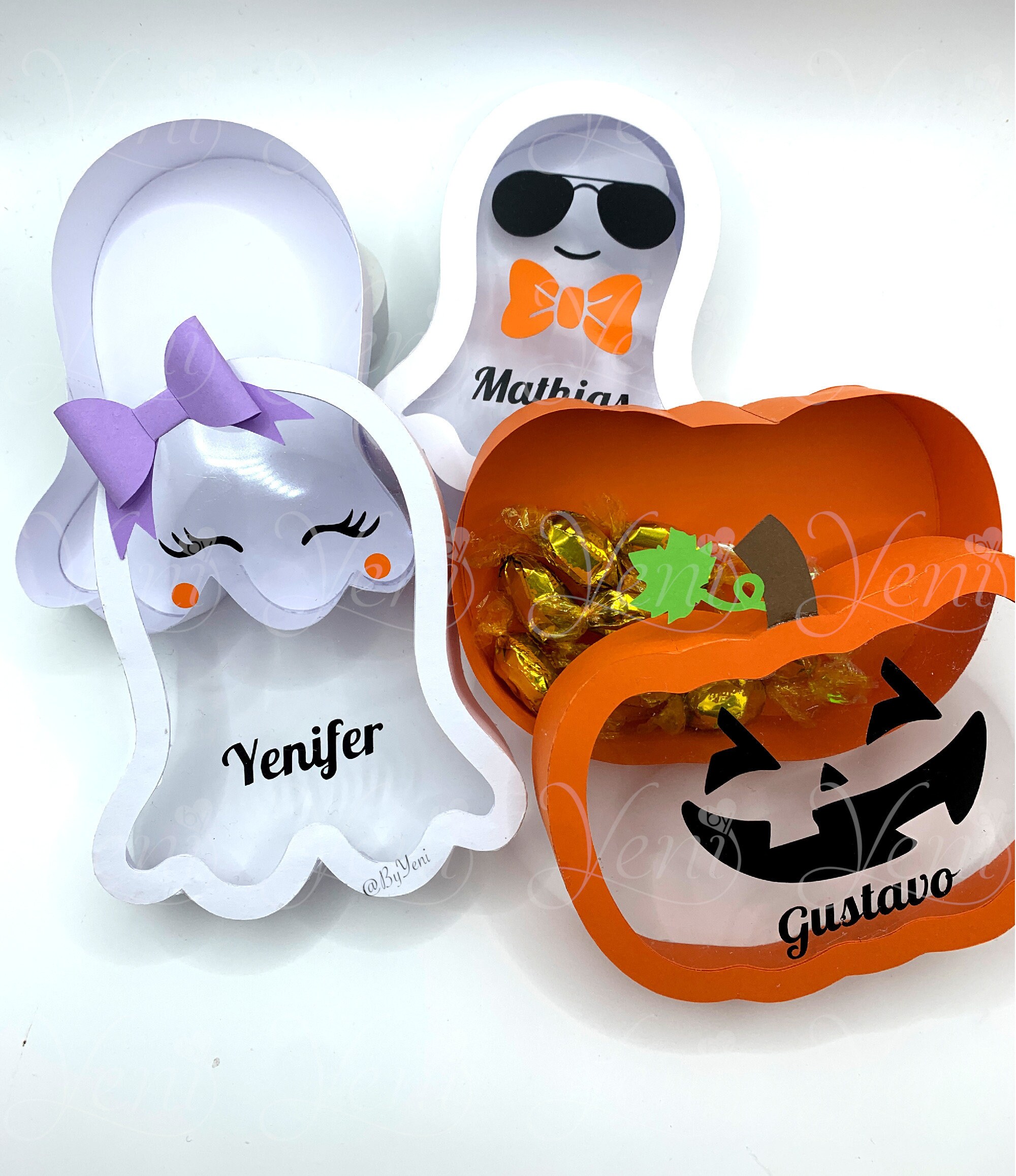 Boxes With Acetate LID Halloween Pack Adorables Pumpkin and - Etsy