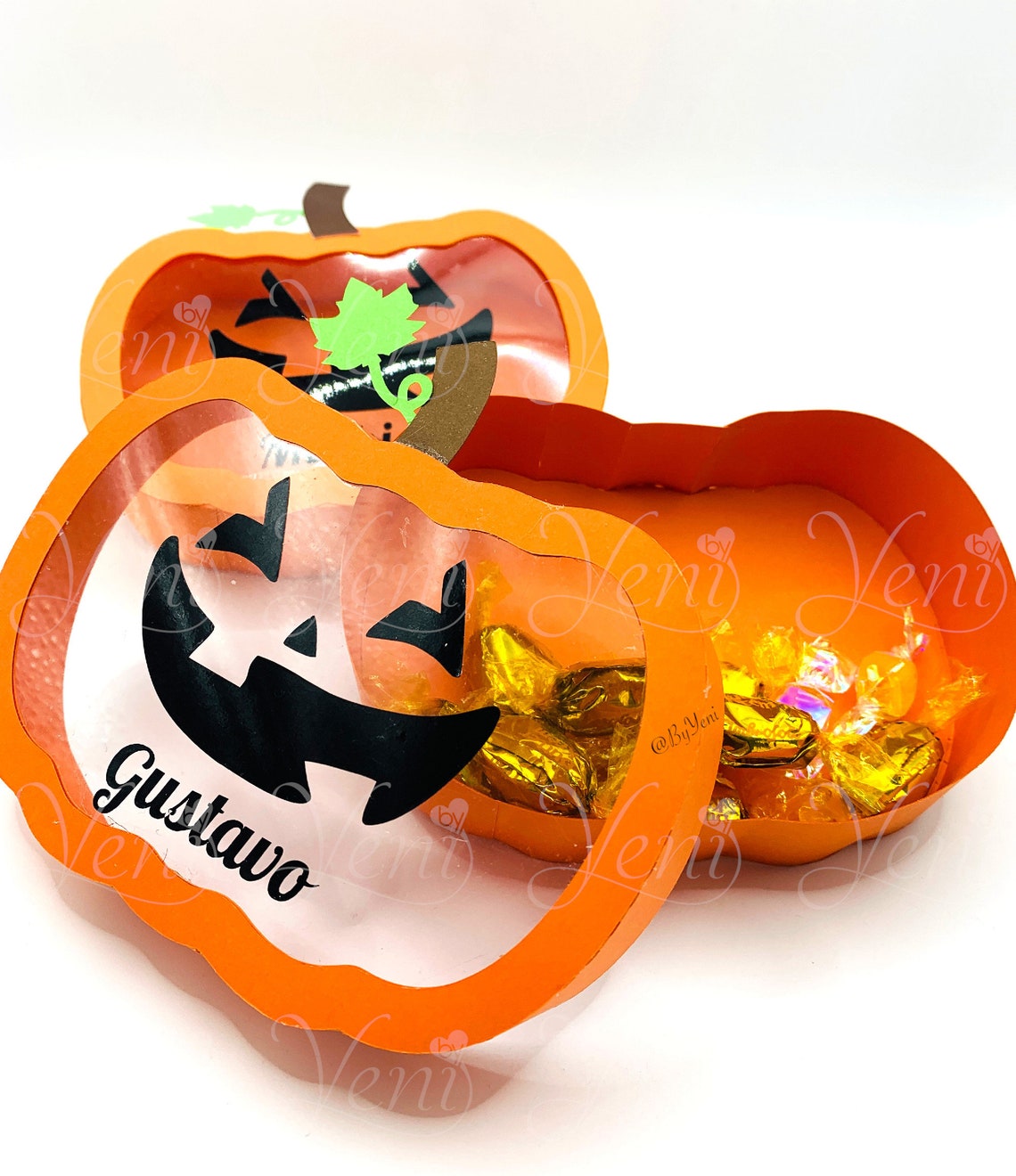 Boxes With Acetate LID Halloween Pack Adorables Pumpkin and - Etsy