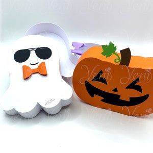WITH LID and Layers Halloween Pack Adorables Pumpkin and Ghost Couple ...