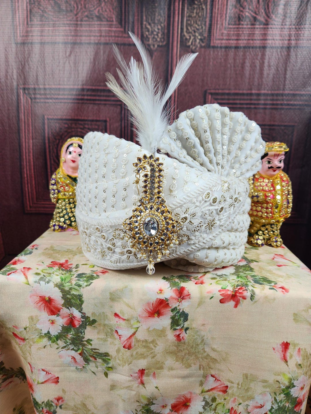 Groom Turban Brooch: Indian Wedding Safa Kilangi - Gold-tone - Etsy