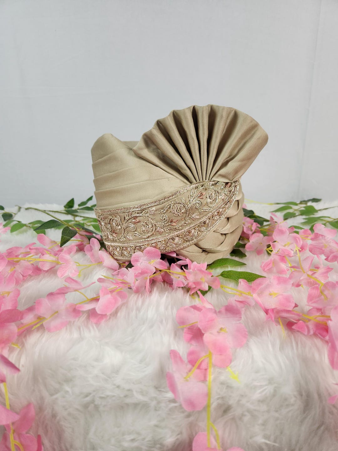Copper Groom Turban: Indian Wedding Safa With Adjustable Fit - Etsy