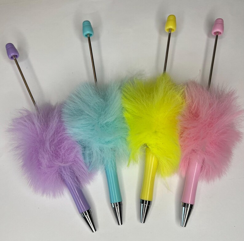 Fluffy Beadable Pens - Etsy