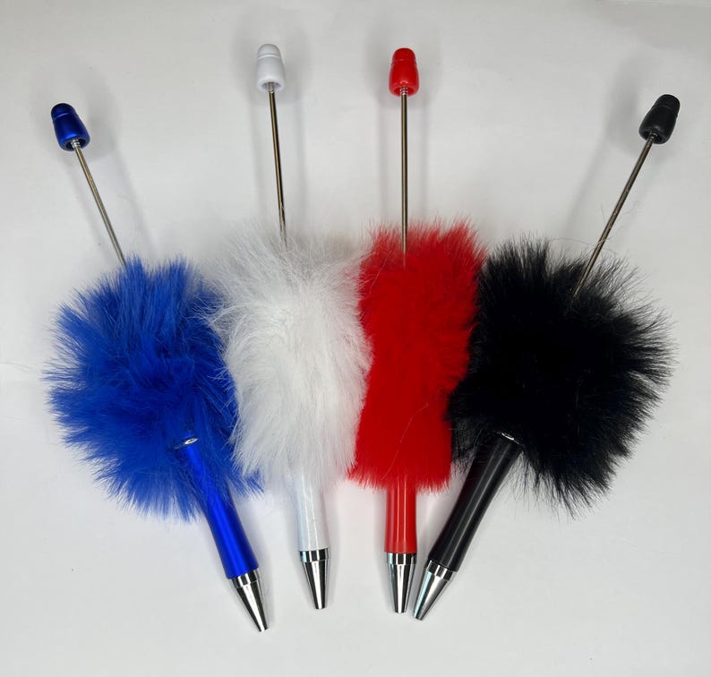 Fluffy Beadable Pens - Etsy