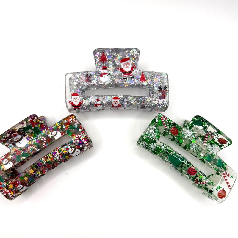 Candy Cane Hair Claw Clip - Etsy