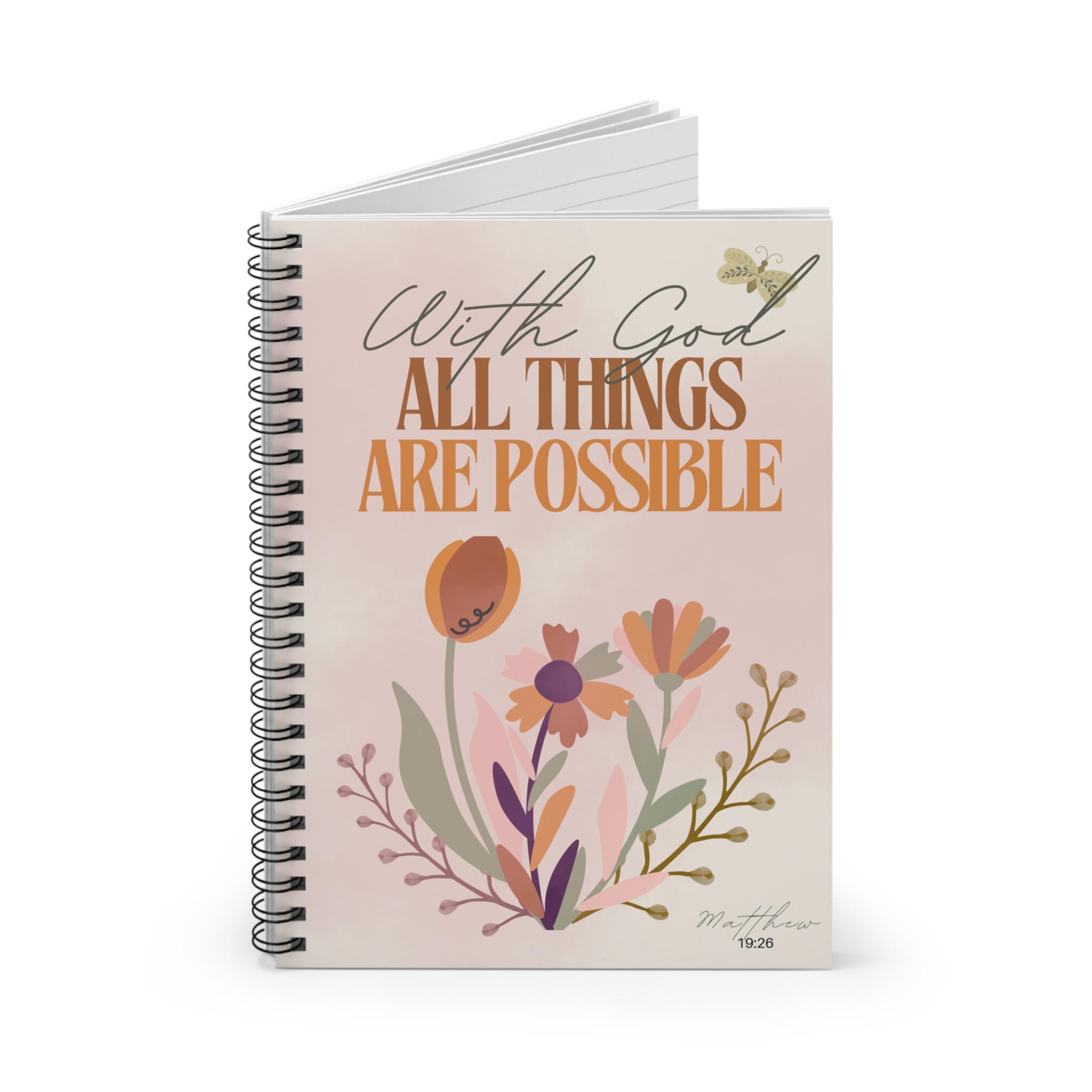 Spiritual Journal | Bible Verse Notebook | Daily Planner & Gratitude ...