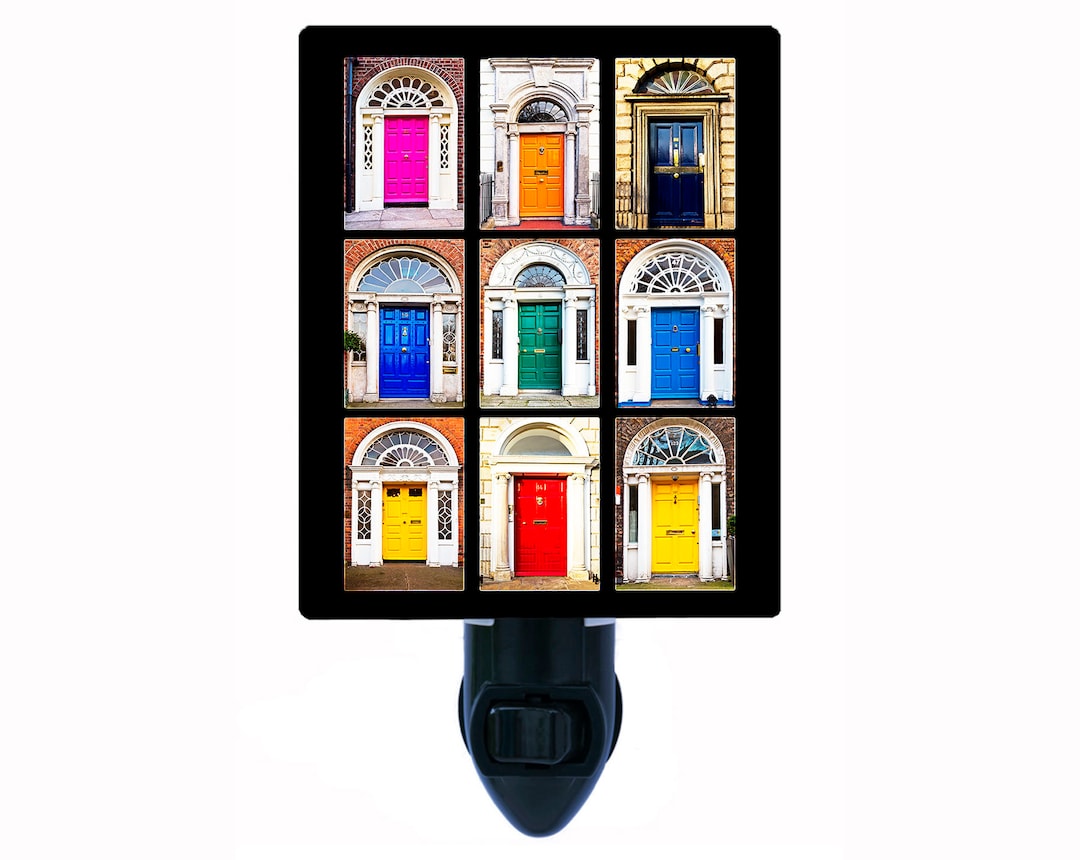 Dublin Doors – Irish Night Light – Ireland Plug in Light – Celtic Home ...
