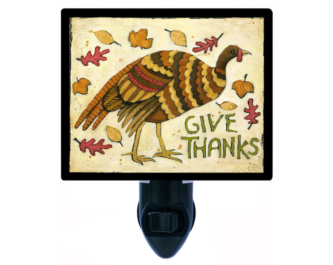 Decorative Photo Night Light Wild Turkey Thanksgiving - Etsy