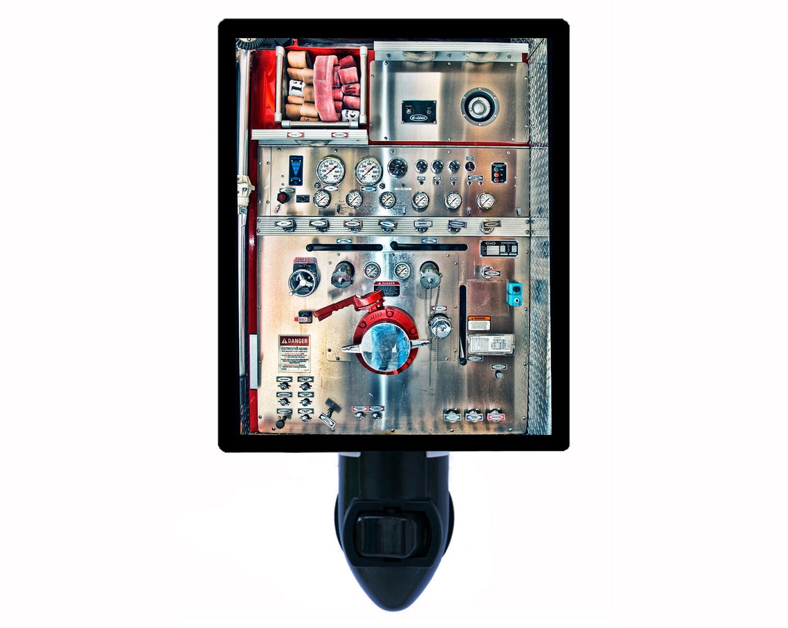 Decorative Photo Night Light Pump Panel Fire Truck - Etsy