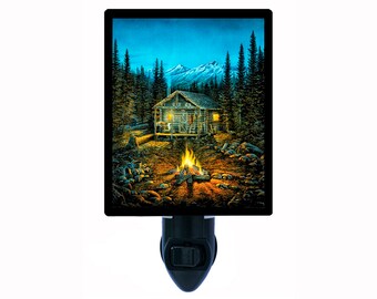 Cabin Night Light | Etsy