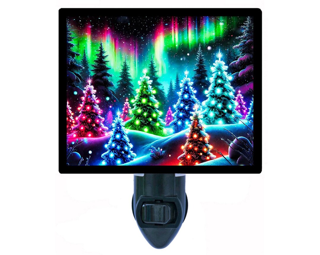 Aurora Christmas – Christmas Tree Night Light – Northern Lights Holiday ...