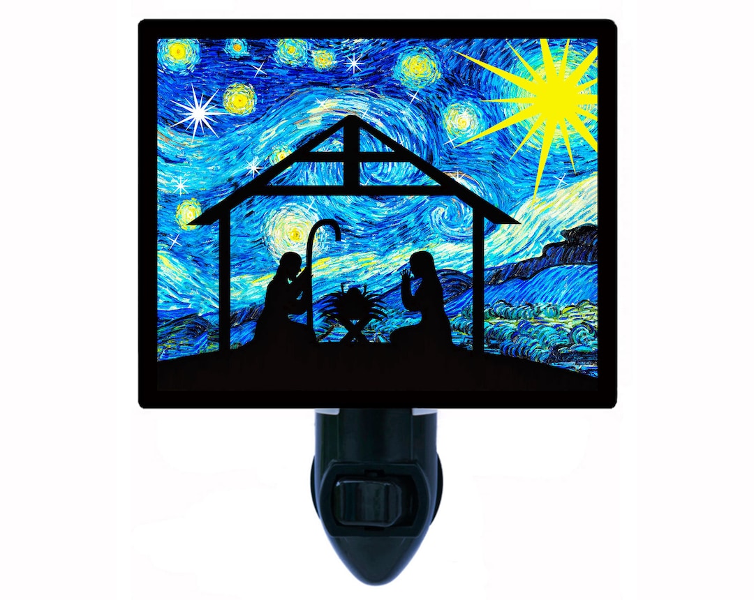 Bethlehem Starry Night – Nativity Christmas Night Light – Religious ...