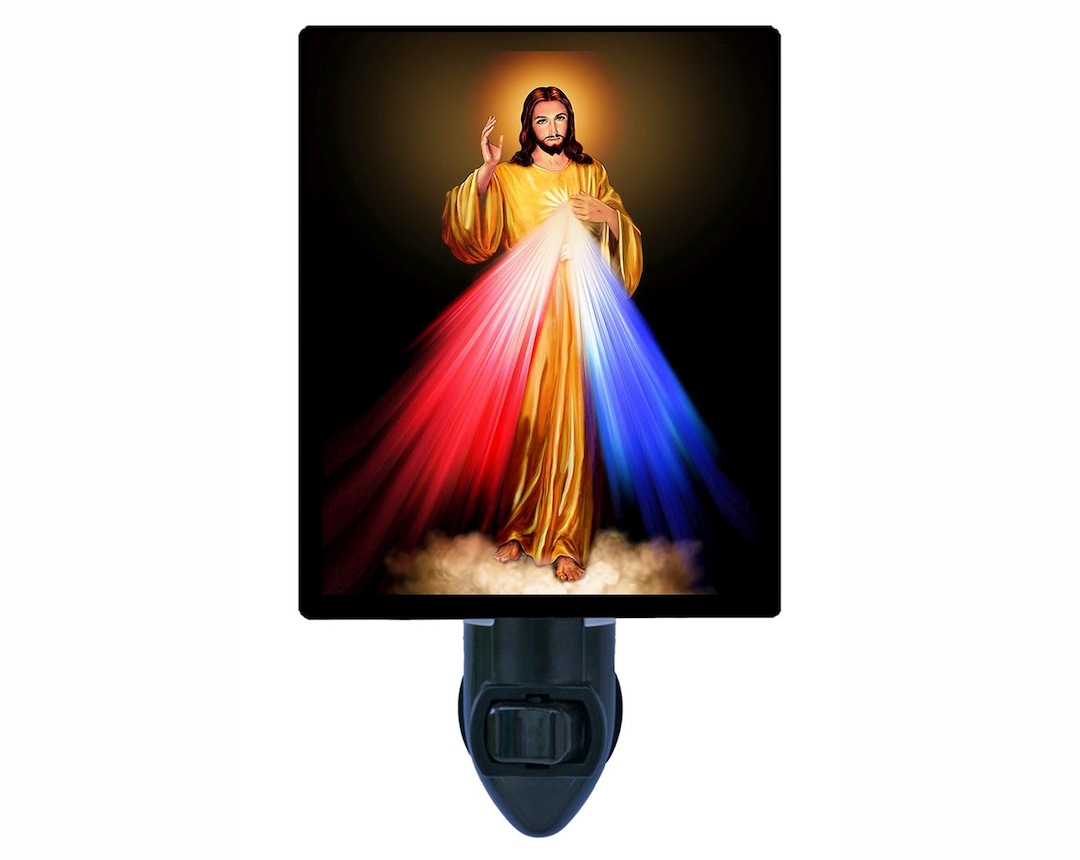 Divine Mercy – Jesus Christ Religious Night Light – Lord God Plug in ...
