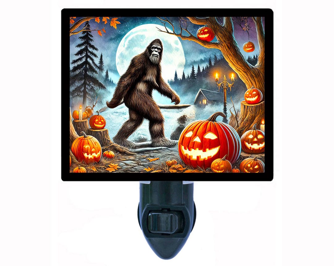 Bigfoot October – Sasquatch Night Light – Autumn Halloween Decor ...