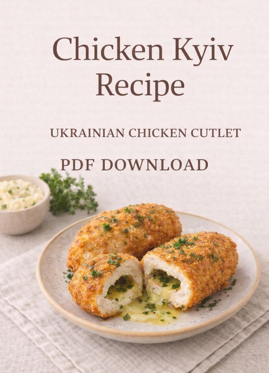 Chicken Kyiv Recipe Printable – Traditional Ukrainian Chicken Cutlet ...