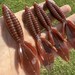 8pk 4.2" Beaver-style Bass Bandits – Plum Apple – Soft Plastic Bass ...